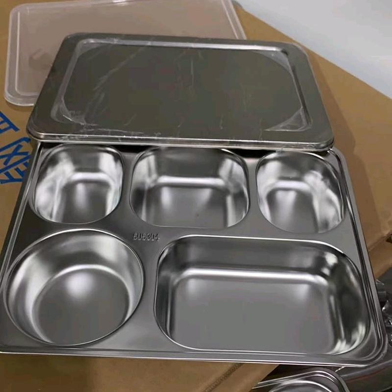 Tempat Makan 5 sekat Stainless Dan Tutup / Nampan / foodtray - Shop ...