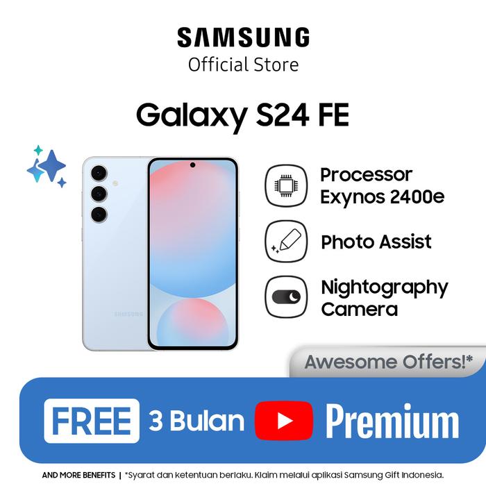 Promo Samsung Galaxy S24 FE [8/128] - [Blue, Graphite, Gray] Smartphone ...