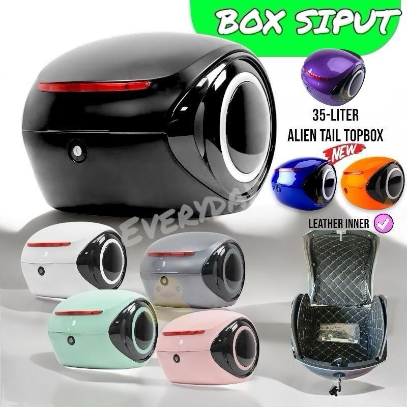 Siput Topbox 35Liter Waterproof Alien Tail Top Box with Leather ...