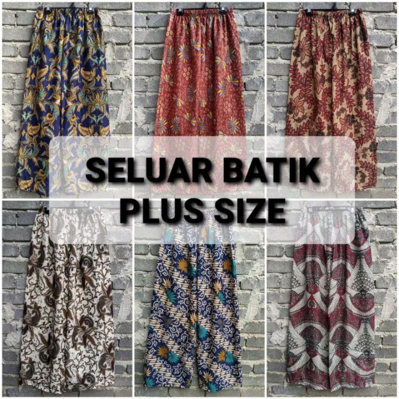 SELUAR BATIK PLUS SIZE material cotton polyster - TikTok Shop Malaysia