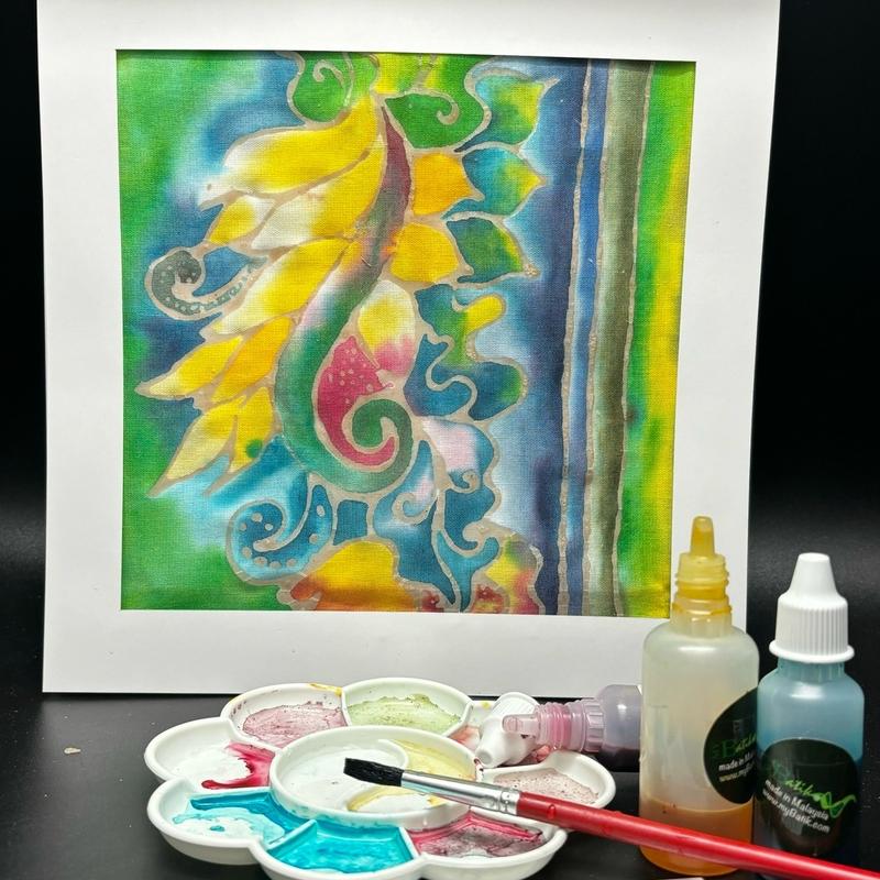 Tropical fruit Banana & Watermelon in DIY Batik Painting - TikTok Shop ...