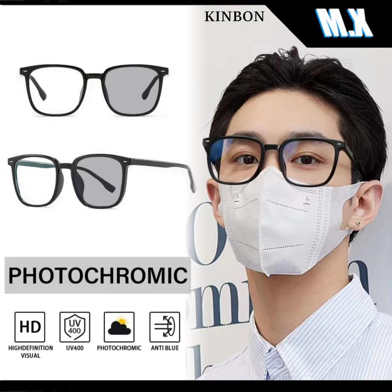 B014 Cermin Mata Photochromic, MX-KINBON, Kanta Anti-UV, Berkualiti ...