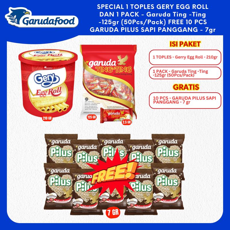 MIX - SPECIAL 1 TOPLES GERY EGG ROLL DAN 1 PACK - Garuda Tin - Shop ...
