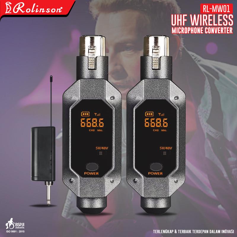 UHF Wireless Microphone Converter Rolinson RL-MW01 - Shop | Tokopedia