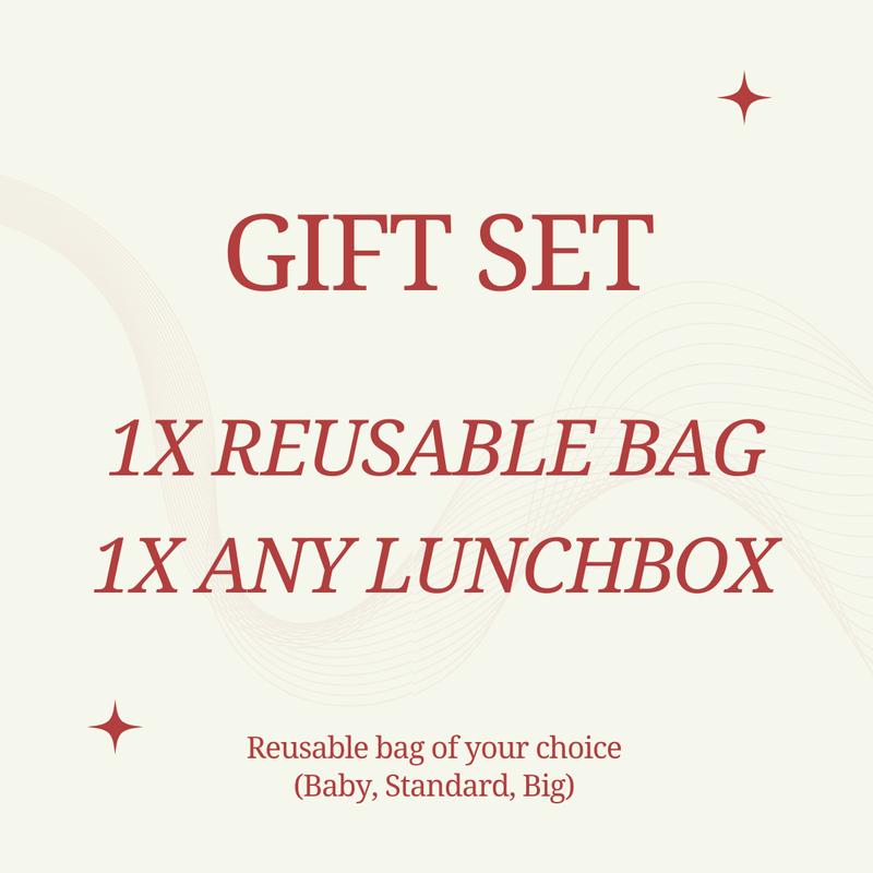 [Eco-Lyfe] (Gift Set- 1x Reusable Bag & 1x Lunchbox) - TikTok Shop Singapore