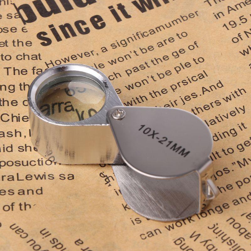 10X 21mm Mini Triplet Jeweler Eye Loupe Magnifier Magnifying Glass ...