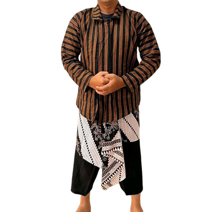Jual Sembong seni / Bawahan Pria Adat Surjan Lurik/Tapih Jarik /Sapit ...