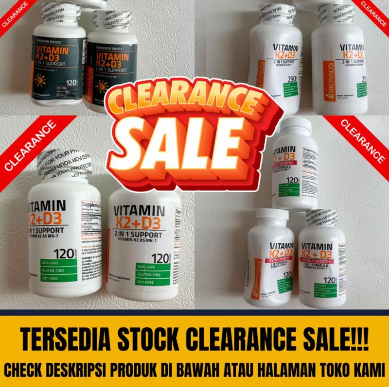 Bronson Vitamin D3 5000 lU K2 90 Mcg for HeartBones lmmunity 120 Caps ...