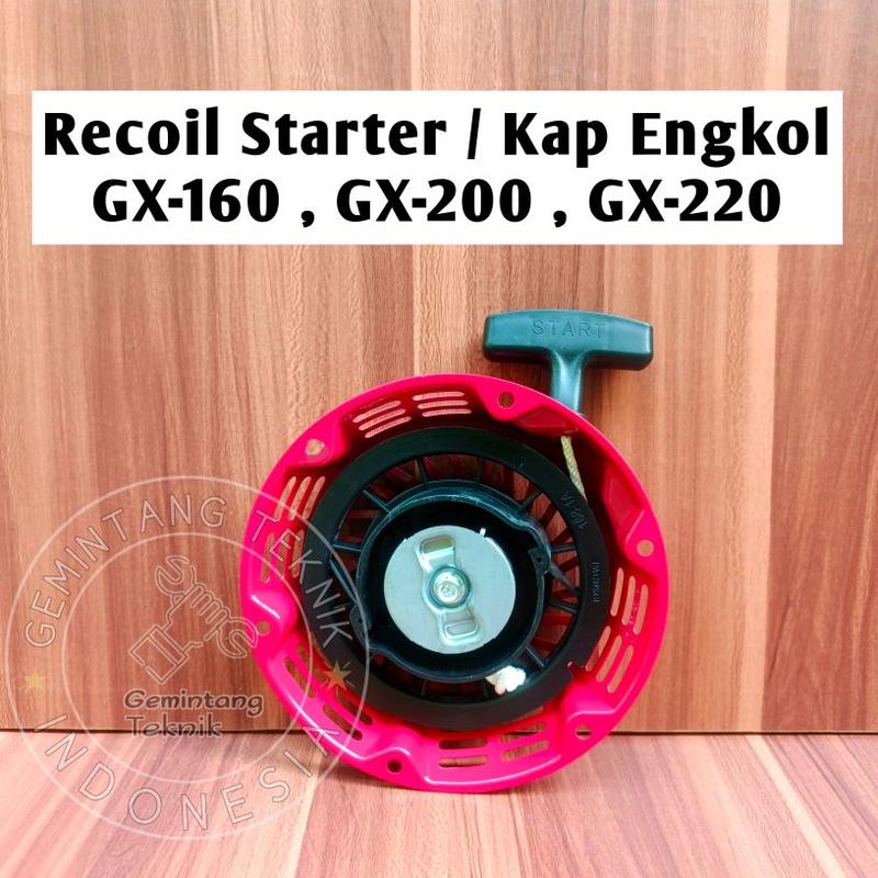 Recoil Starter GX160 GX200 GX220 / Kap Engkol Genset 2000 - 3500 Watt ...