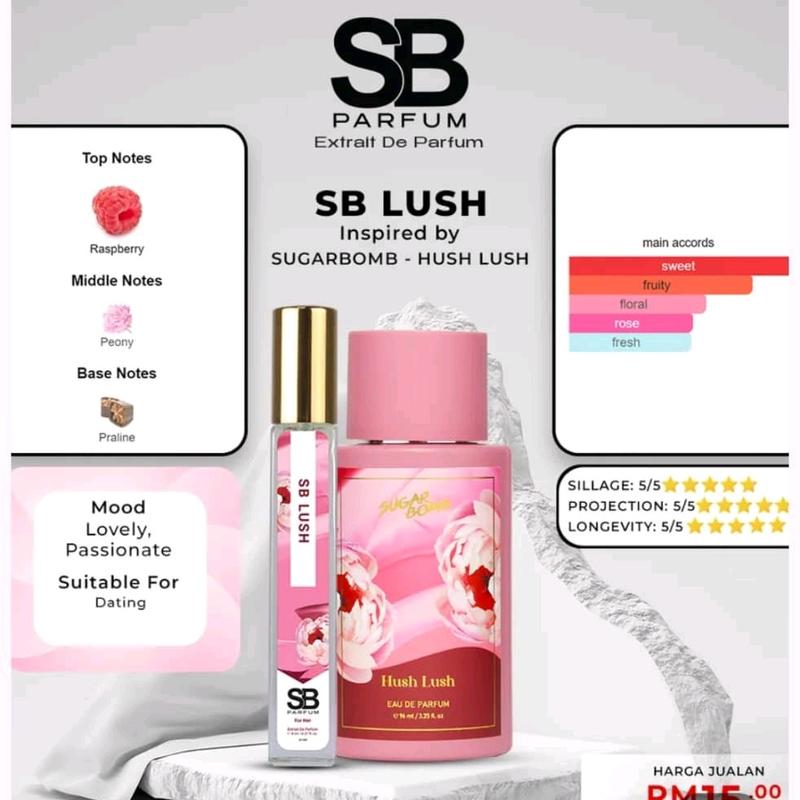 SB PARFUM LUSH EDP 8ML (W) - TikTok Shop Malaysia