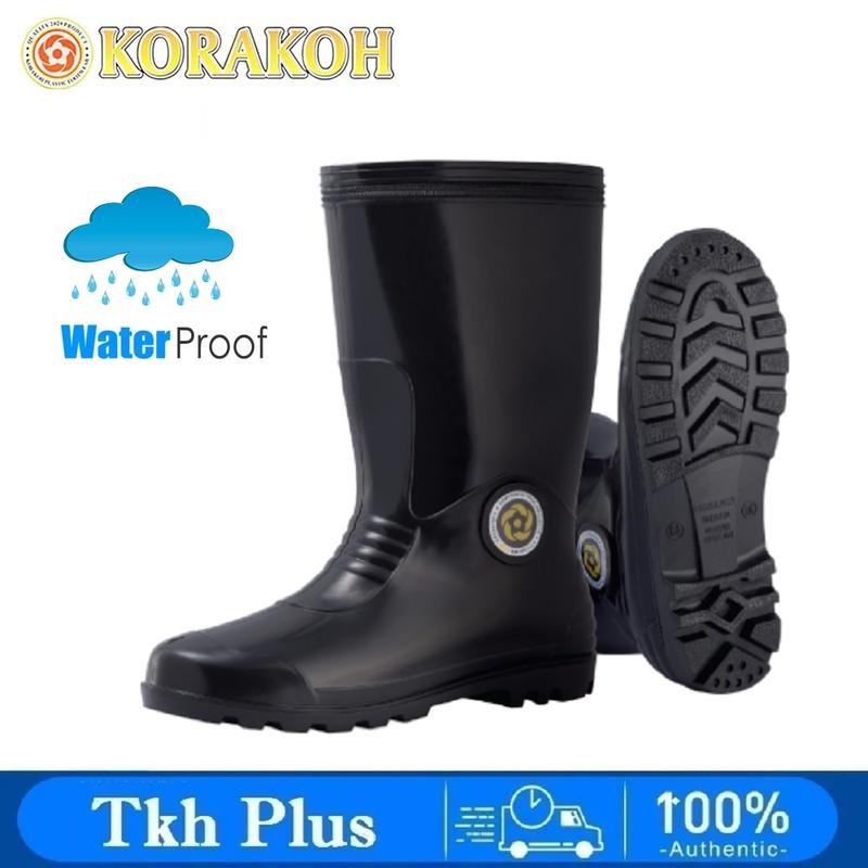 KORAKOH M6000# Black Rain Boots / Rubber Boot / Kasut Getah - TikTok ...