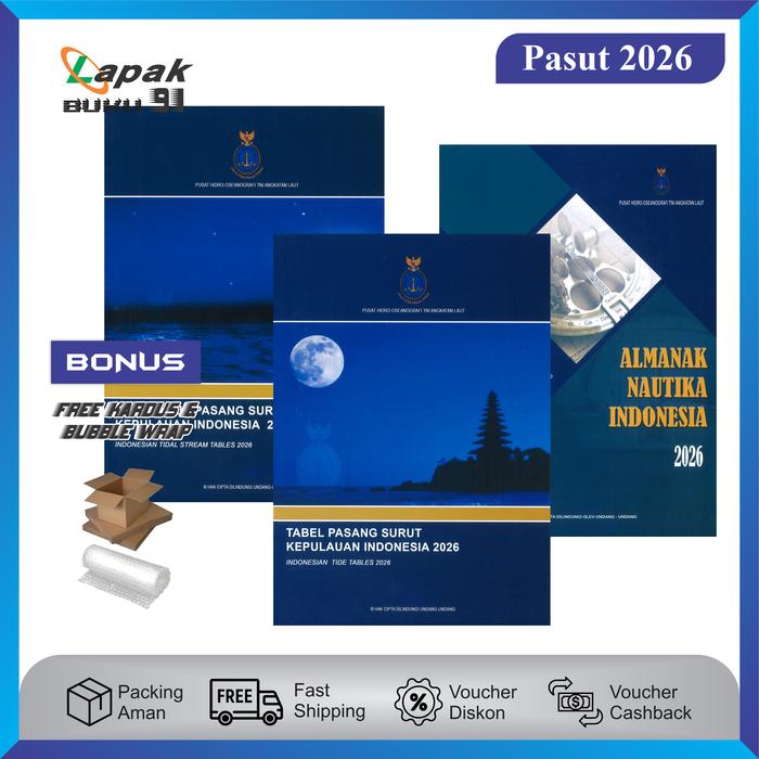 Promo BUKU PASUT 2026, Buku Tabel Pasang Surut Kepulauan Indonesia ...