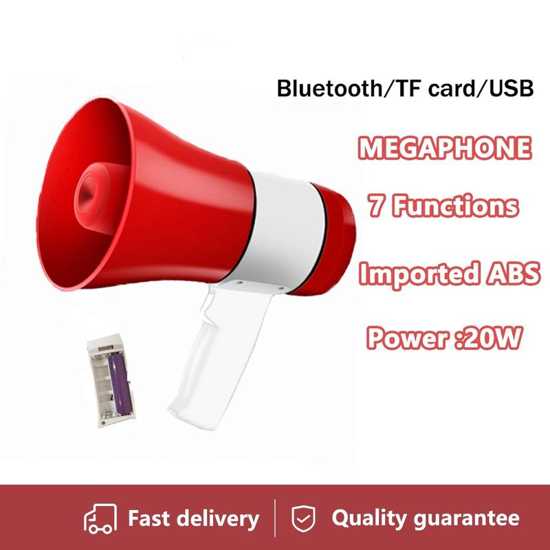 Supremo Handheld Megaphone 20W Talk/Play/Siren/USB/TF Cards/Record ...