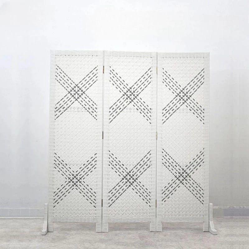 Pembatas Ruangan Rotan Sintetis Motif 3 Panel - Shop | Tokopedia