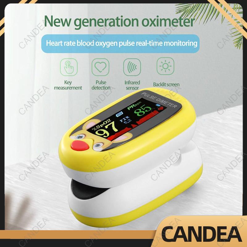 CANDEA Rechargeable Oximeter for Kids with Clear Display Accurate ...