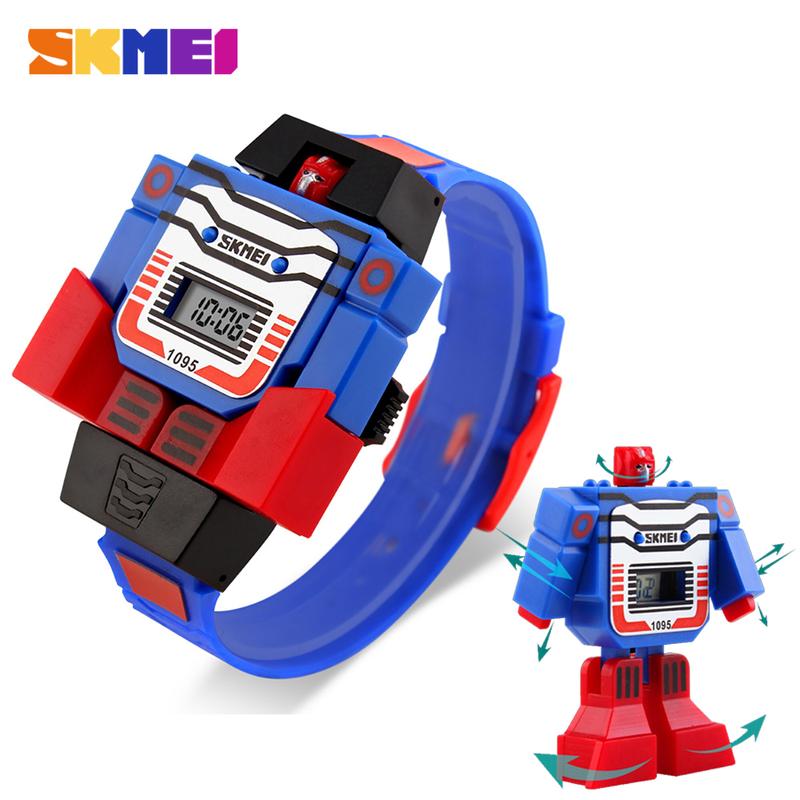 SKMEI Boy Kids Toy Watch Creative Fashion Transformers Children ...