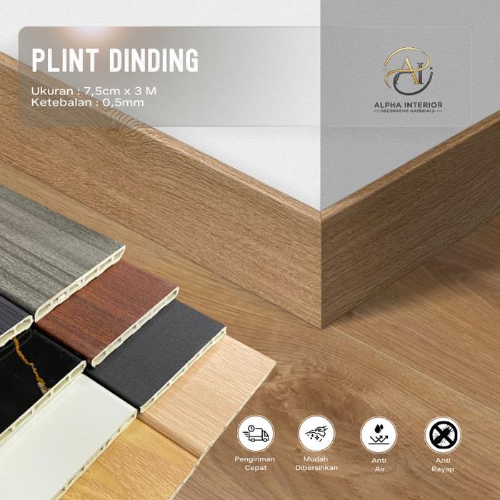 Promo ALPHA - Plint Dinding Lantai PVC 3 Meter / Skirting Flooring 7,5 ...