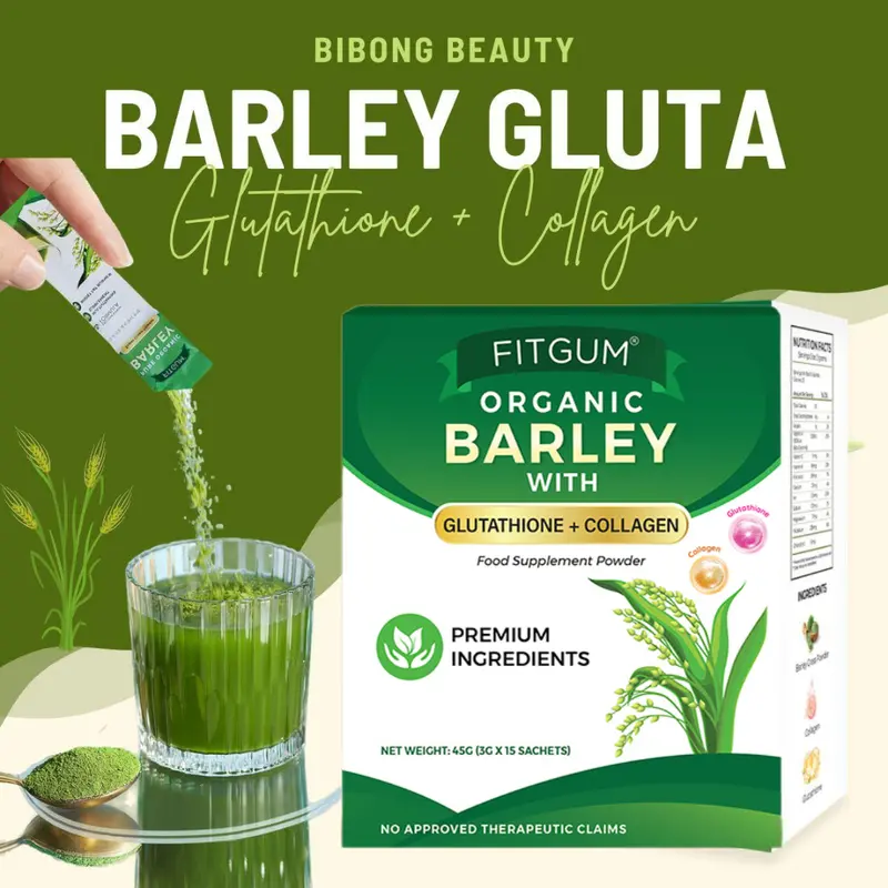 [FDA Approved] FITGUM Barley Powder Organic 50x Glutathione Collagen ...