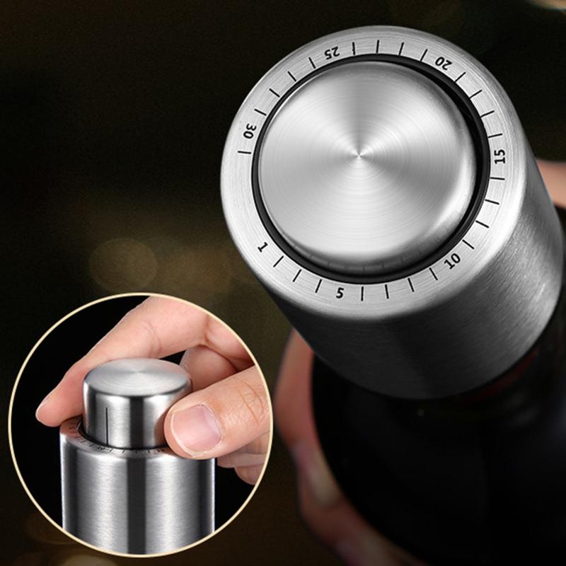 Stainless Steel Wine Bottle Stopper Push-Type Vacuum Red Win - TikTok ...