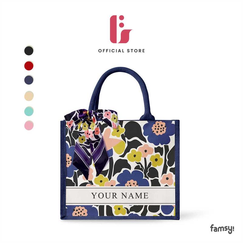 [6.6 SALE] FAMSY Navian Series Tote Bag (With Name Customization ...