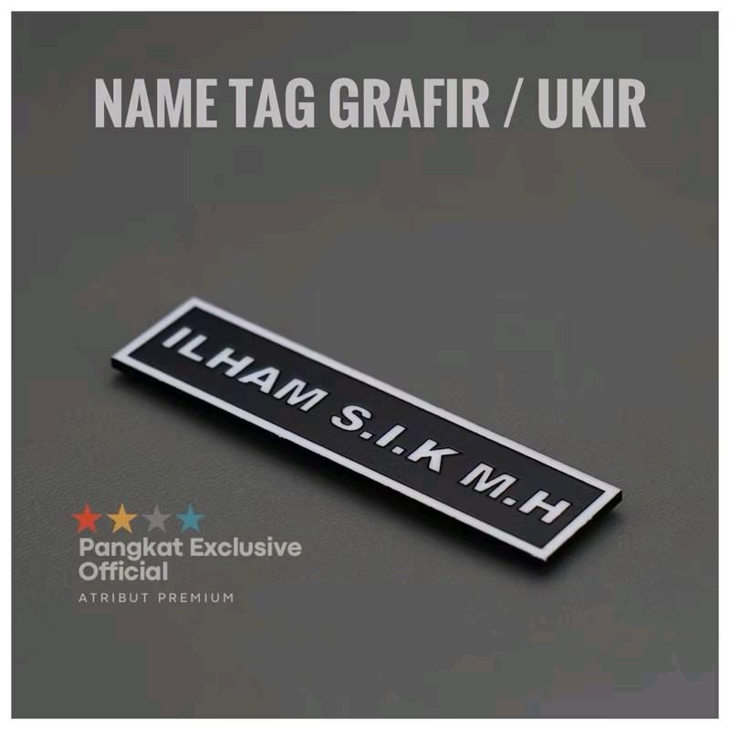 PAPAN NAMA GRAFIR NAMETAG GRAFIR CUSTOM - Shop | Tokopedia