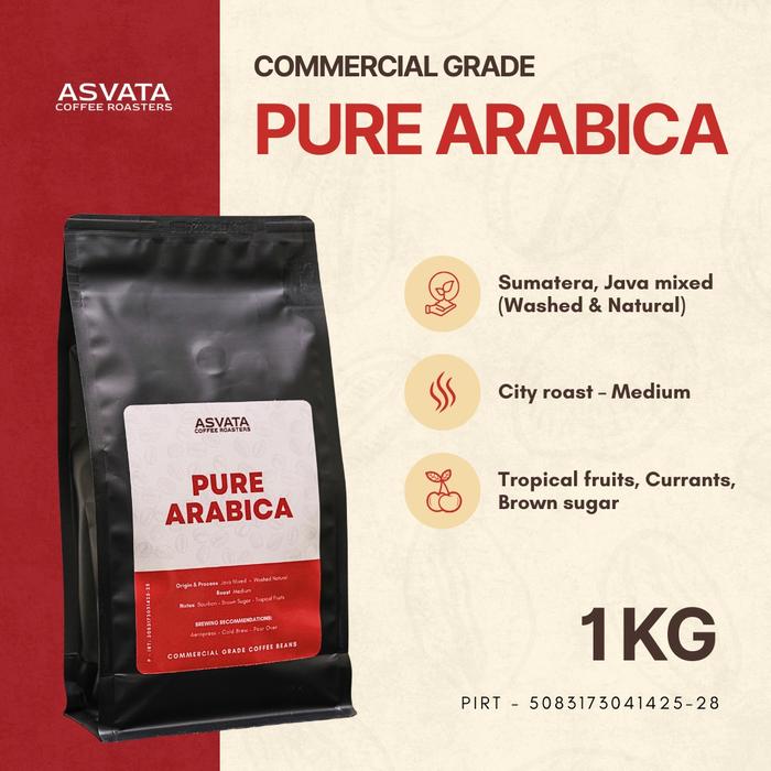 Promo Biji Kopi Pure Arabica 1 KG Commercial Grade Arabica - Beans ...