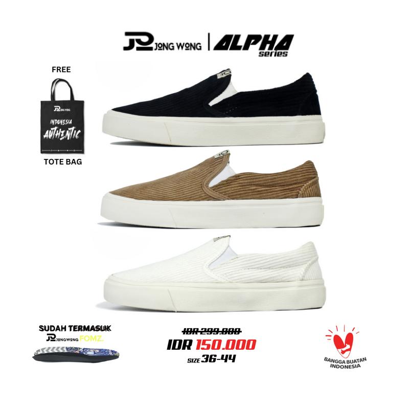 Jong Wong Official - Alpha Brown Corduroy Series | Sepatu Slip - Shop | Tokopedia