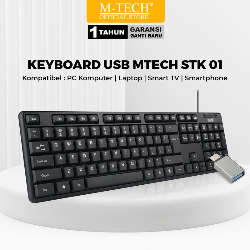 MTECH Keyboard Kabel USB untuk PC Komputer Laptop Smartphone - Shop ...