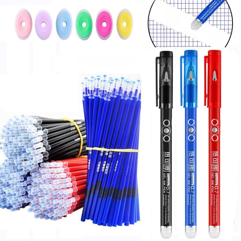 Pen Gel Boleh Padam, 55pcs / set, Dakwat Hitam / Biru / Merah, - TikTok ...