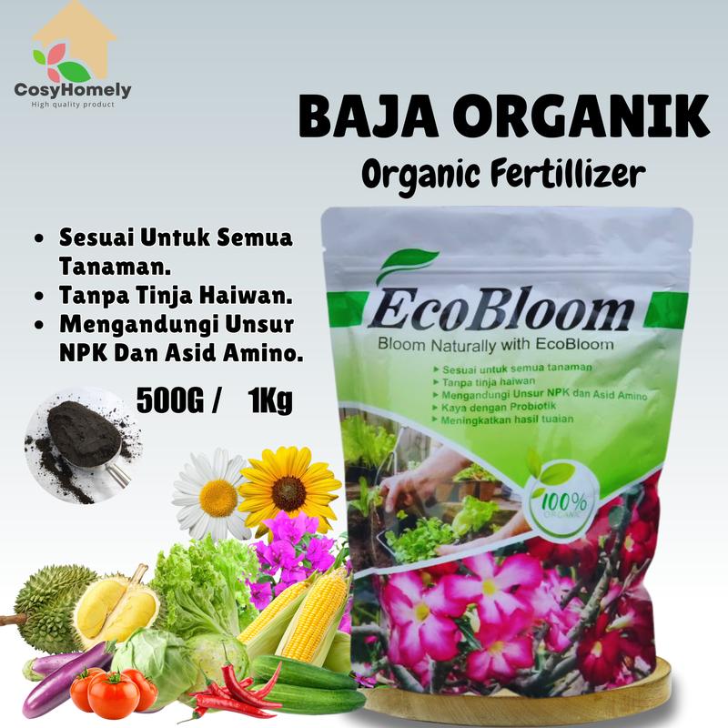 EcoBloom Baja Organik Pokok Buah Bunga Sayuran Organic Fertilizer ...