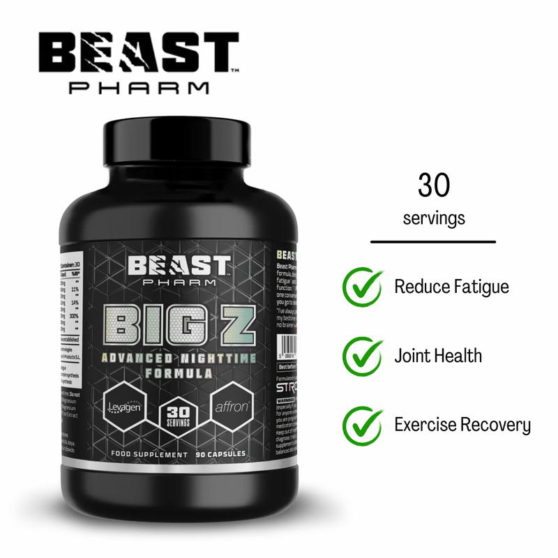 Beast Pharm BIG Z Advanced Nighttime Formula with Magnesium and ...