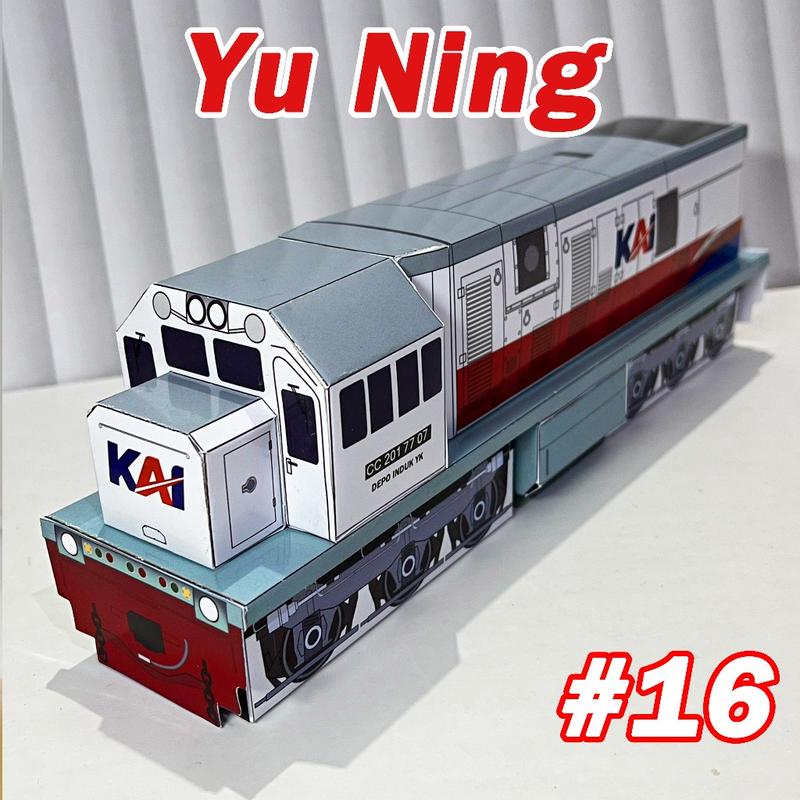 Papercraft Lokomotif Dan Kereta Thole Lan Sri Skala 1:55 | Iman Zto ...