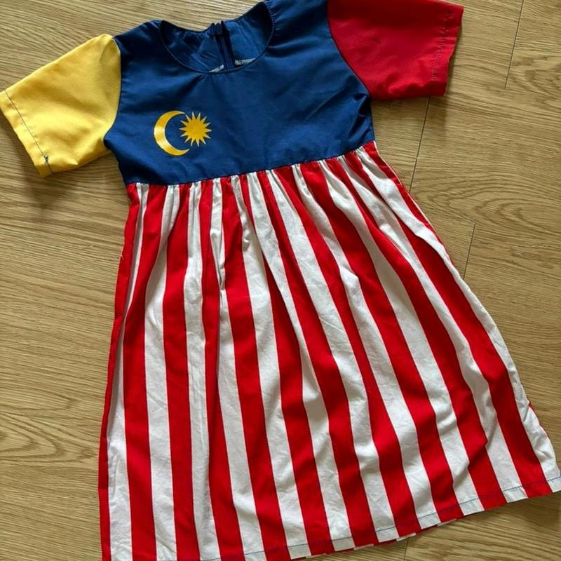 Dress merdeka for baby and kids baju merdeka kanak-kanak perempuan ...