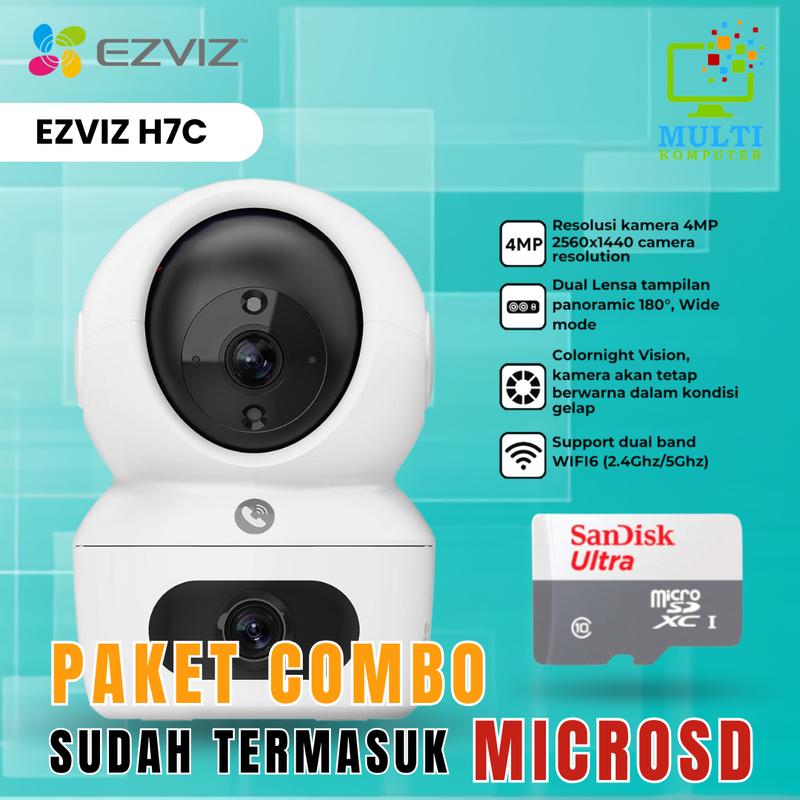 CCTV EZVIZ H7C 2k+&2k+ 4mp Smart Home Dual Lens IP Camera Indoor - Shop ...