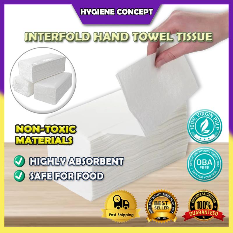 1pack Interfold Hand Towel Tissue Paper / Kitchen Tissue / Tisu ...