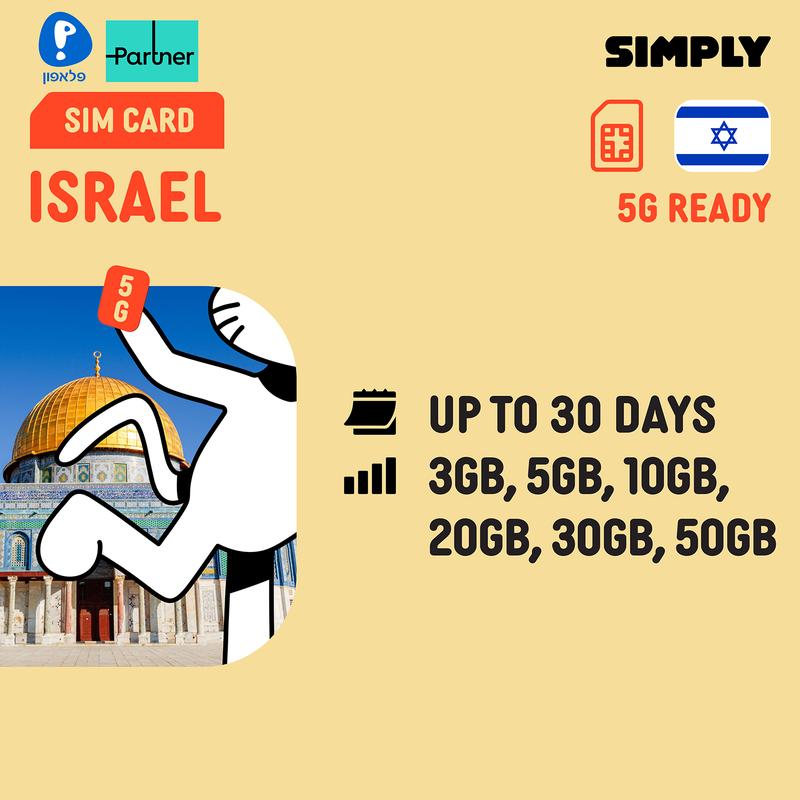 SIMPLY Israel 5 - 30 Days | Total: 3GB-50GB Data SIM Card | No - TikTok ...