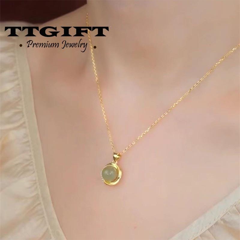 Rantai klavikel, loket hijau, elegan, untuk klavikula - TikTok Shop ...