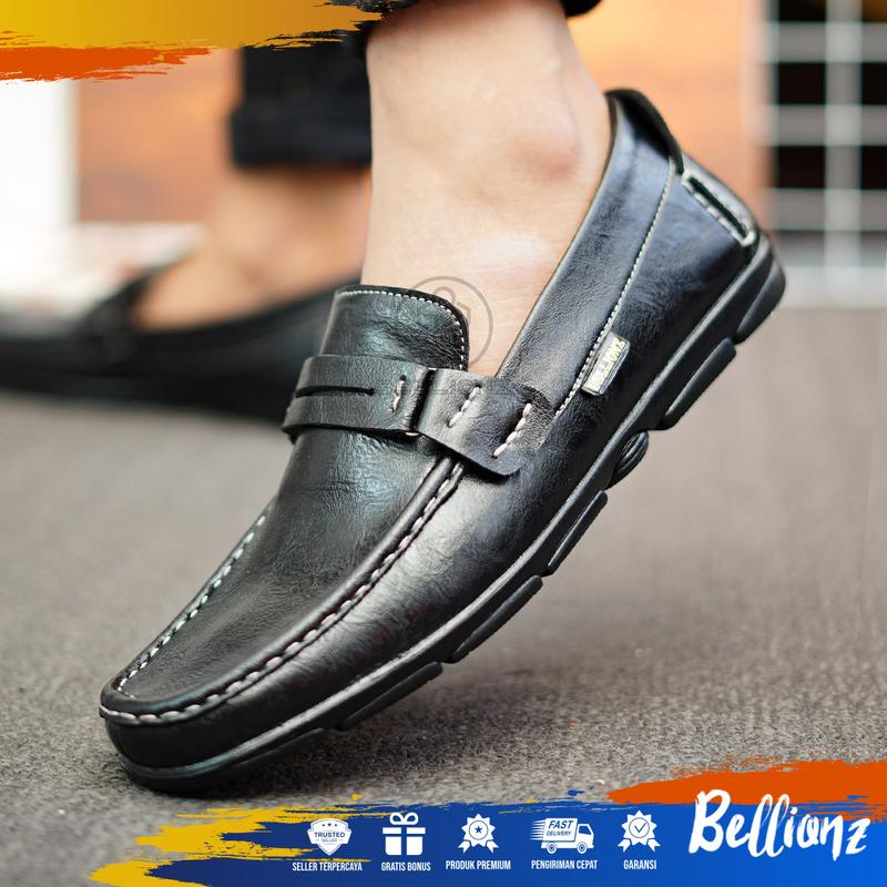 BELLIONZ x JASPER - SEPATU PANTOFEL PRIA KULIT ASLI - PANTOFEL - Shop ...