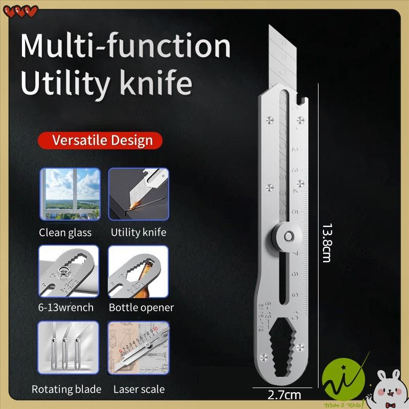 Multifunctional Stainless Steel Utility Knife Paper Cutter Portable ...
