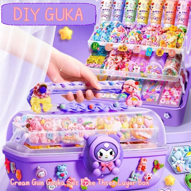 DIY Guka sticker set Gift Toys kids diy craft cute sticker Three-layer ...