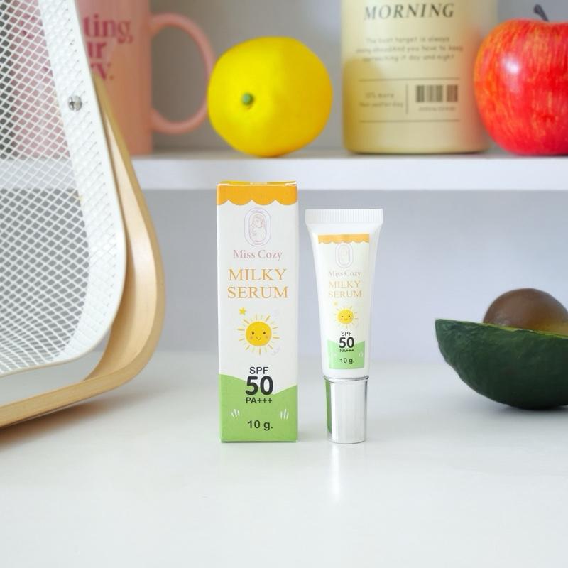 Miss Cozy MILKY SUNSCREEN Serum มิสโคซี่ มิ้ลค์กี้ ซันสกรีน - TikTok ...