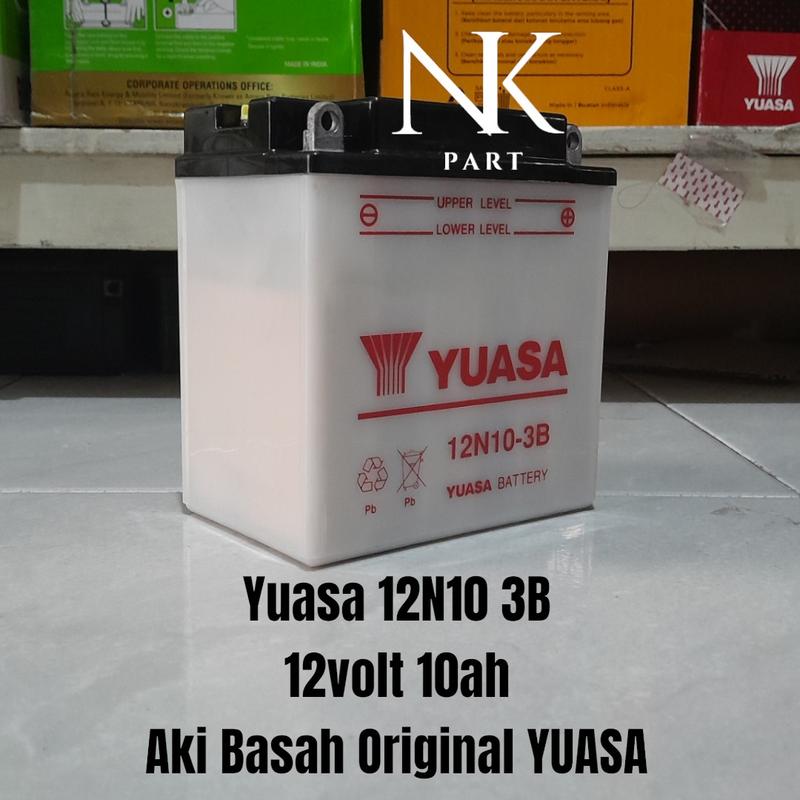 Aki Motor Roda Tiga Viar, Tossa, Jialing, Kaisar Yuasa 12N10 - Shop ...
