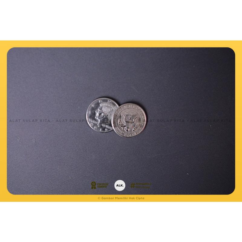 Premium (New) Flipper Coin Trick Sulap - Sulap Koin - Half Dollar ...
