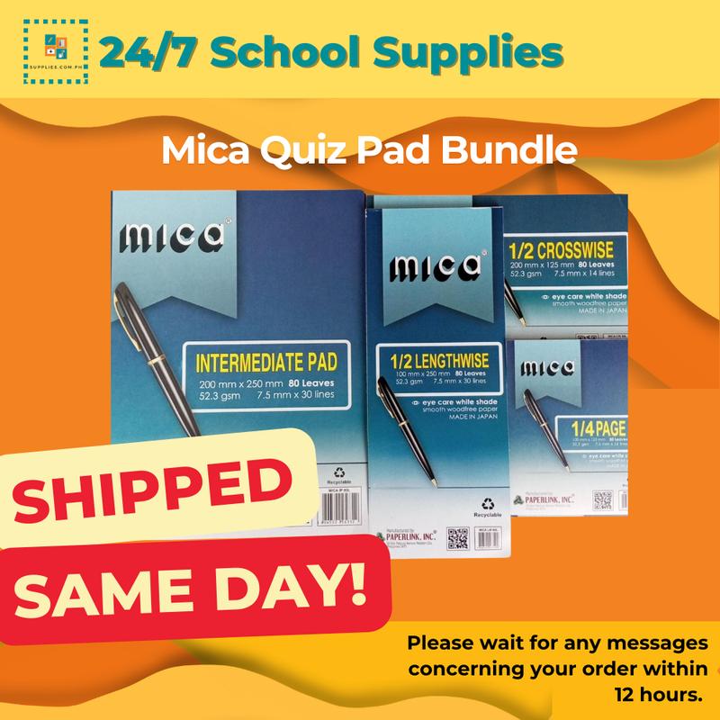 Mica Quiz Pad Bundle (Intermediate Pad, 1/2 Lengthwise, 1/2 Crosswise ...