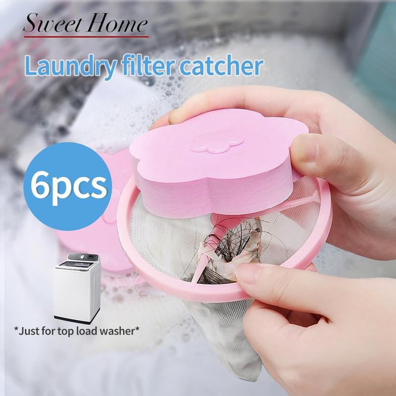 [Bundle of 6] Reusable Laundry Catcher Washing Machine Filte - TikTok ...