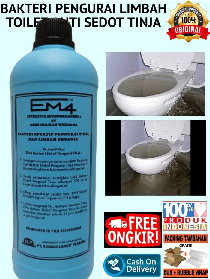 Jual EM4 Biru Bakteri Pengurai Tinja Septic Tank Efektif Mengurangi ...