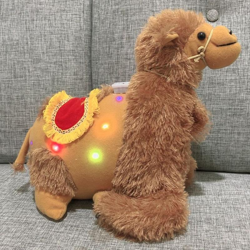 ( LED ) Boneka Unta Ukuran M 40 cm LED Menyala , Boneka Unta Kerlap ...