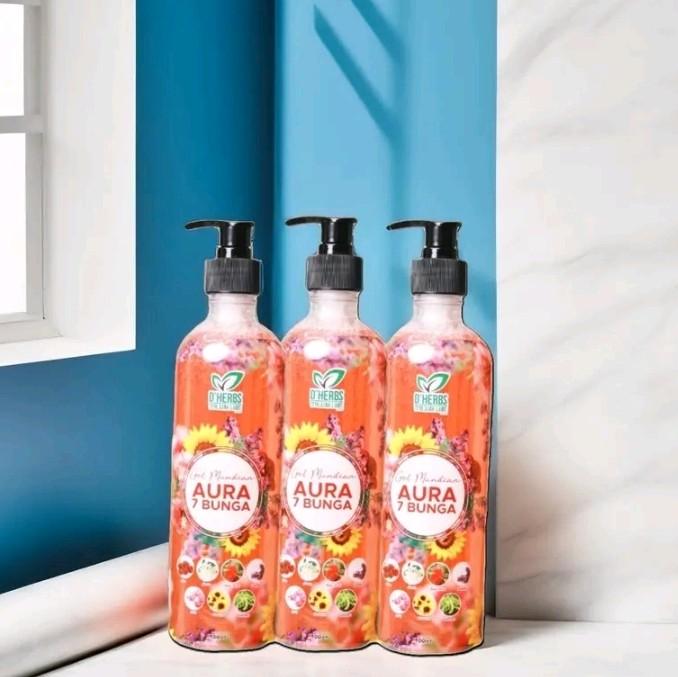 combo 3 botol mandian Aura 7 bunga by dherbs - TikTok Shop Malaysia
