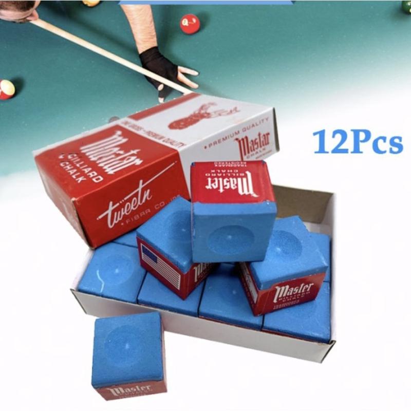 Kapur biliard Master chalk 12 pcs Billiard chalk blue Cuk bilyard ...