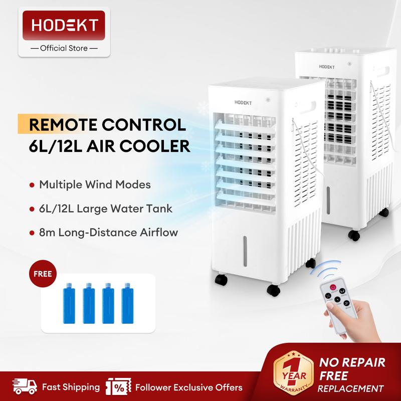 HODEKT Remote Control 12L Air Cooler Touch Control Household - TikTok ...